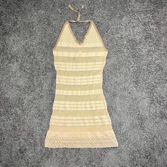 EARTHBOUND | Dresses | Earthbound Crochet Minimidi Halter Fairy Vneck ...